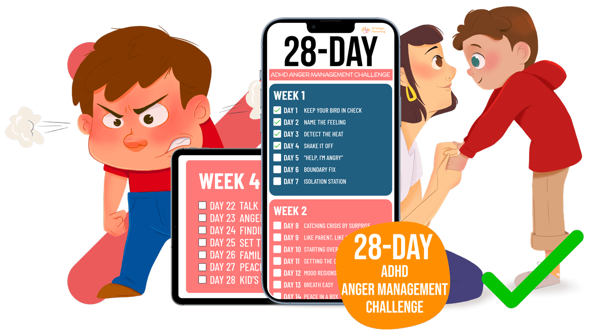 28-Day ADHD Anger Management Challenge - Strategic Parenting